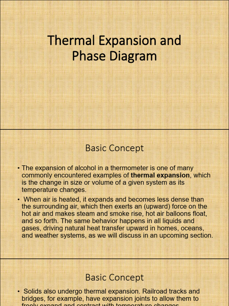 Thermal Expansion and Phase Changes | PDF