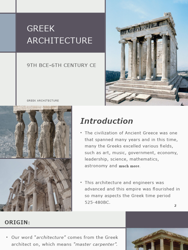 Greek Architecture | PDF | Column | Greeks