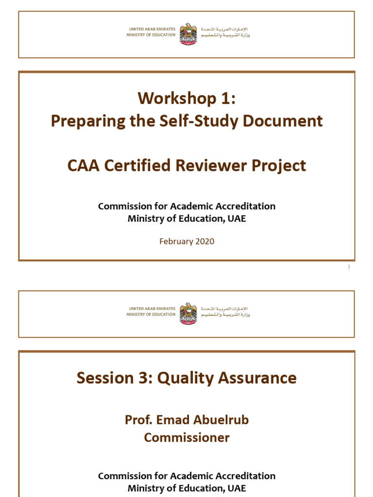 Quality Assurance Self-Study Workshop | PDF | Business