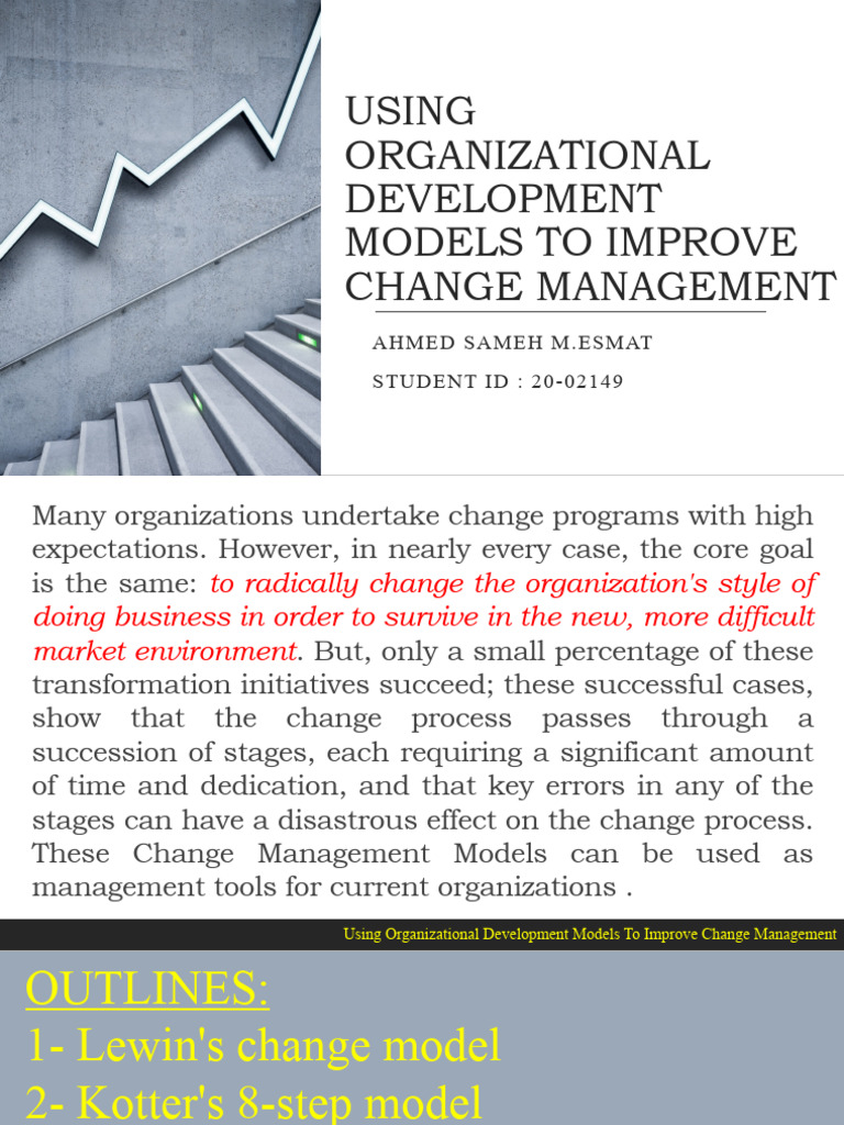 using organizational development models to improve change management | PDF | Change Management ...
