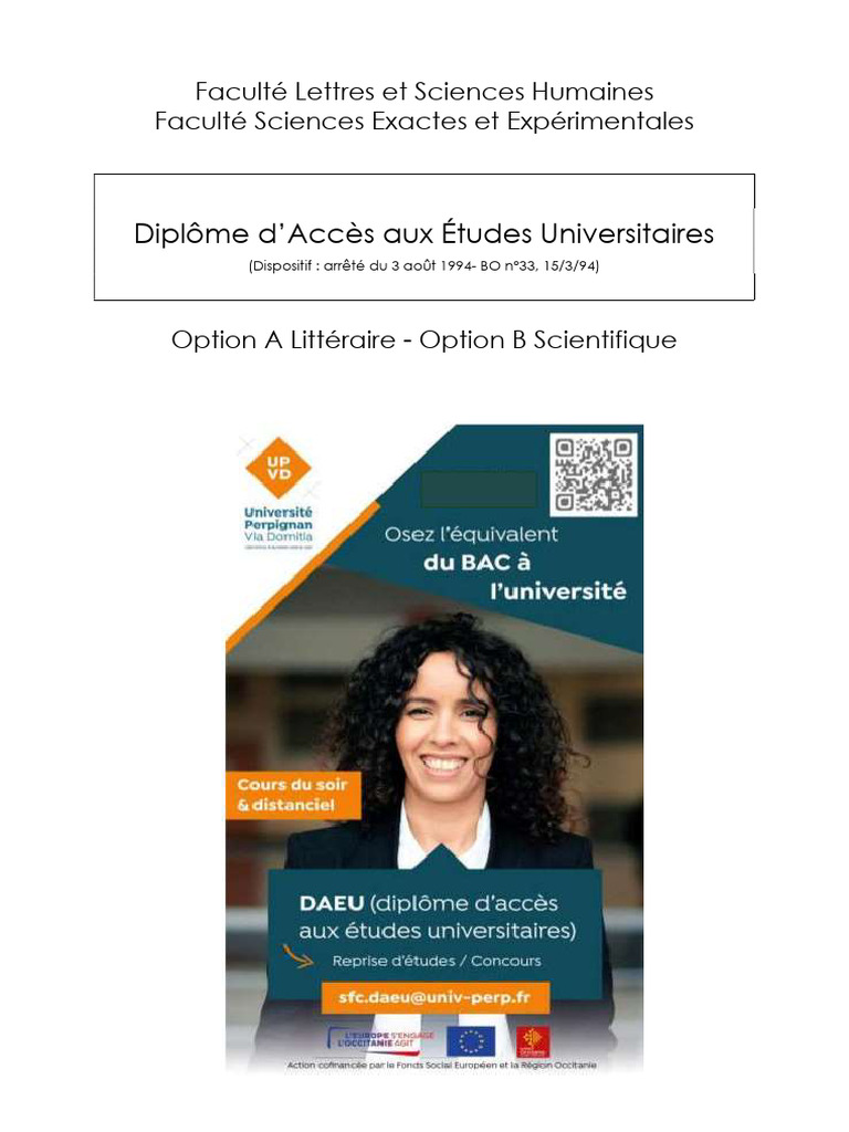 DAEU 2023/2024 : Infos et Conditions | PDF | Ph | Réaction d'oxydoréduction
