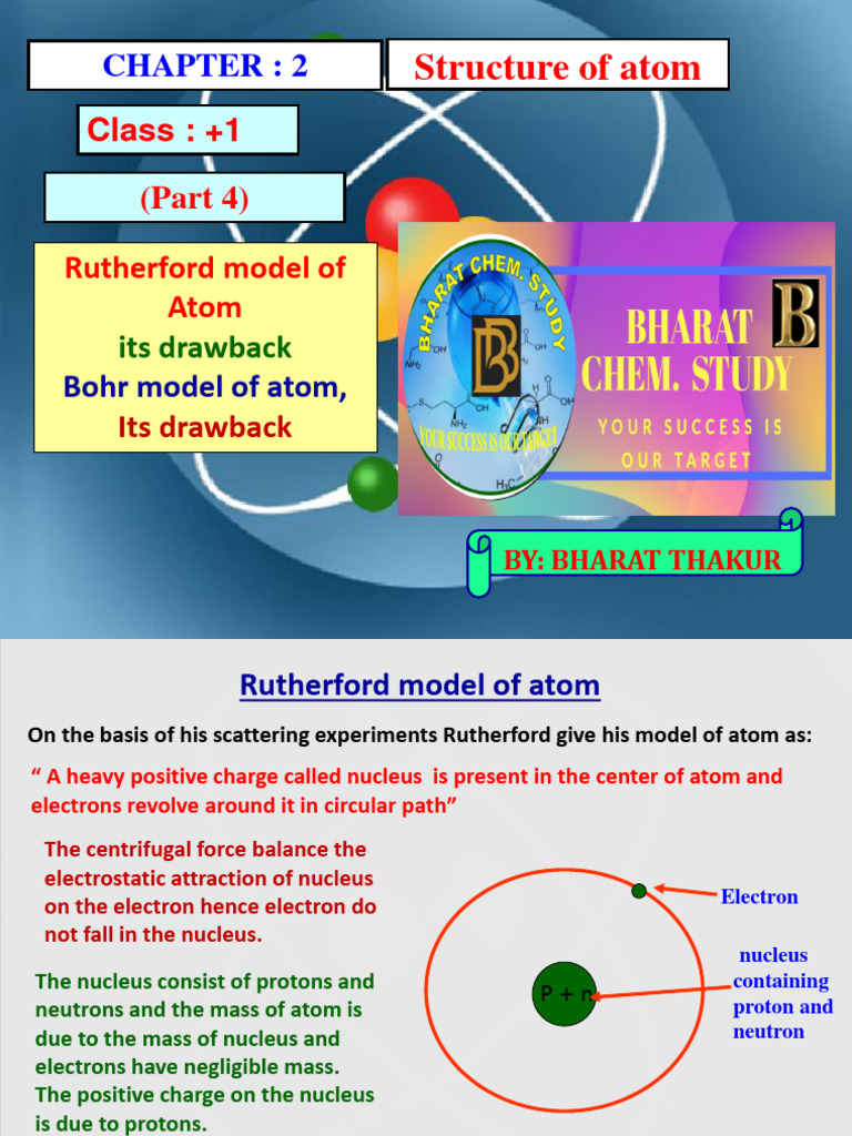 Bohr Model of Atom | PDF | Atoms | Atomic Nucleus