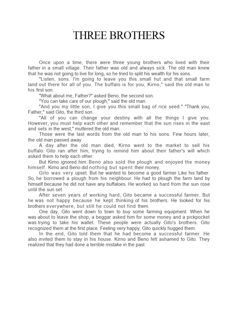 THREE BROTHERS | PDF
