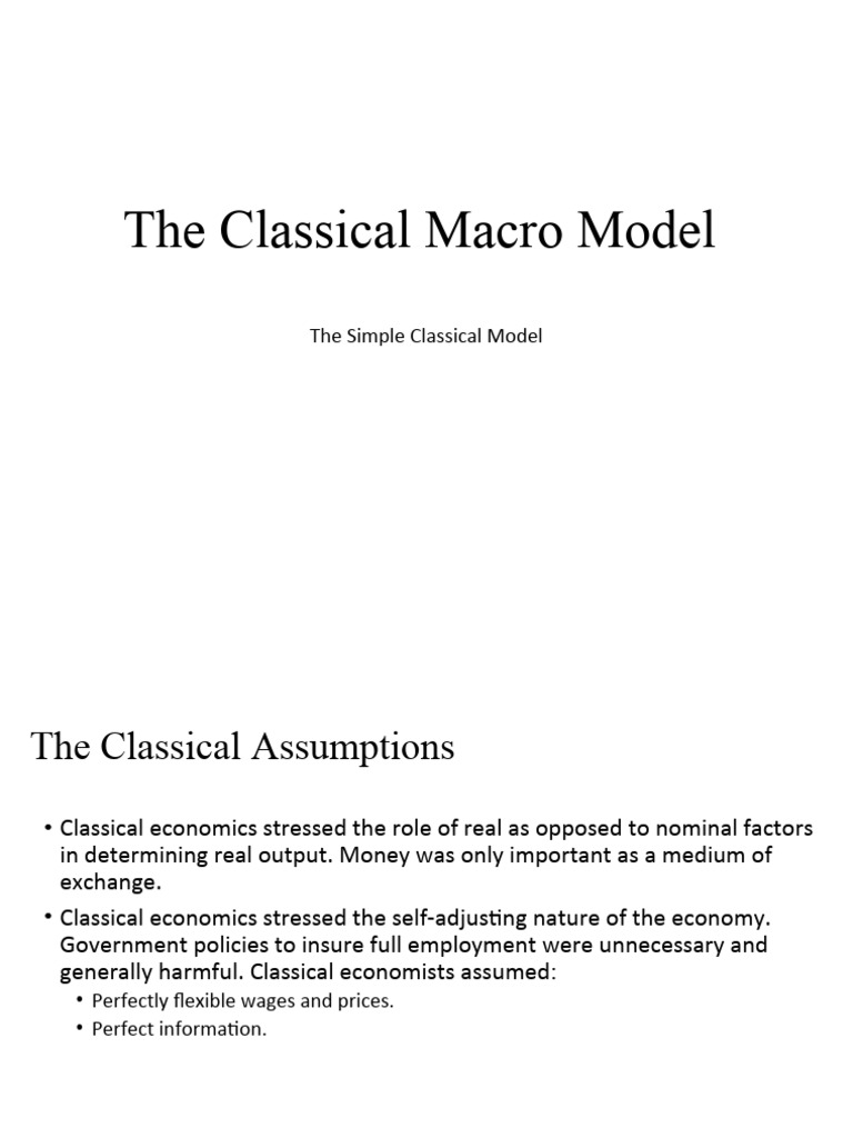 Econ 313 Classical Lecture1 | PDF | Economics | Labour Economics