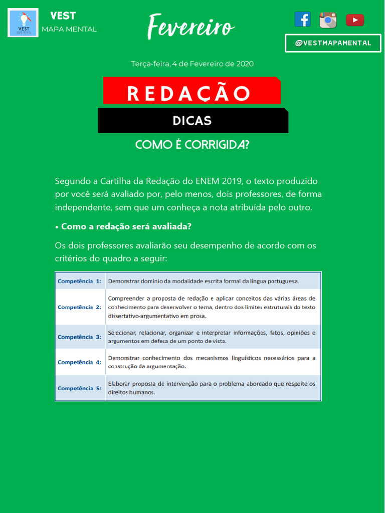 Como É Corrigida Redacao | PDF