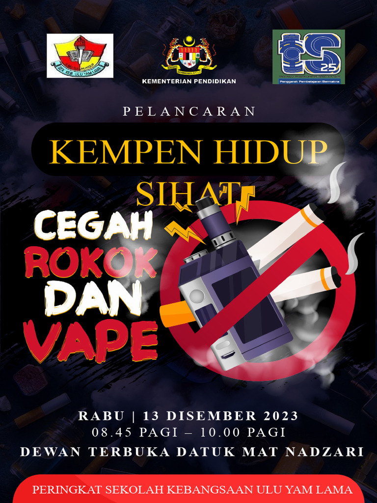 Template Buku Program Cegah Rokok Dan Vape | PDF