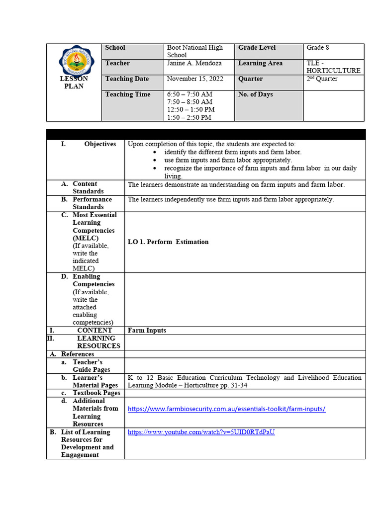 Farm Inputs | PDF | Plough | Tractor