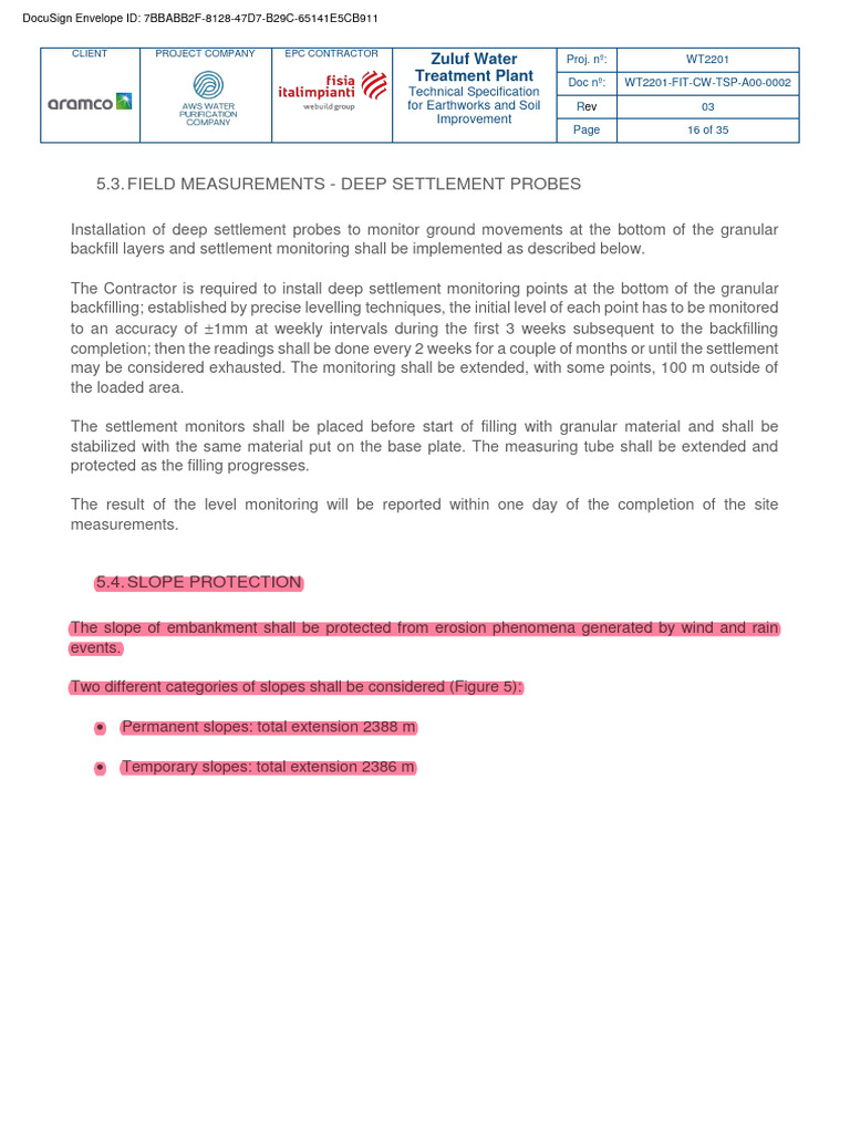 Technical Specification For Geogrid Material | PDF | Earth Sciences ...