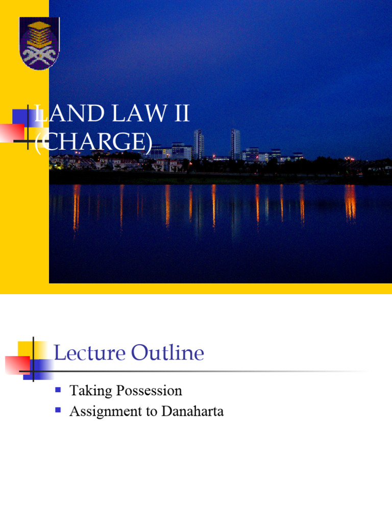 Land Law Ii (Charge) | PDF | Lease | Leasehold Estate