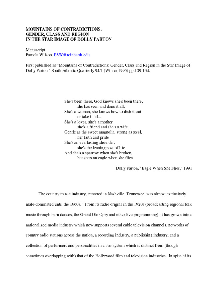 Mountains of Contradictions Gender Class | PDF | Power (Social And ...