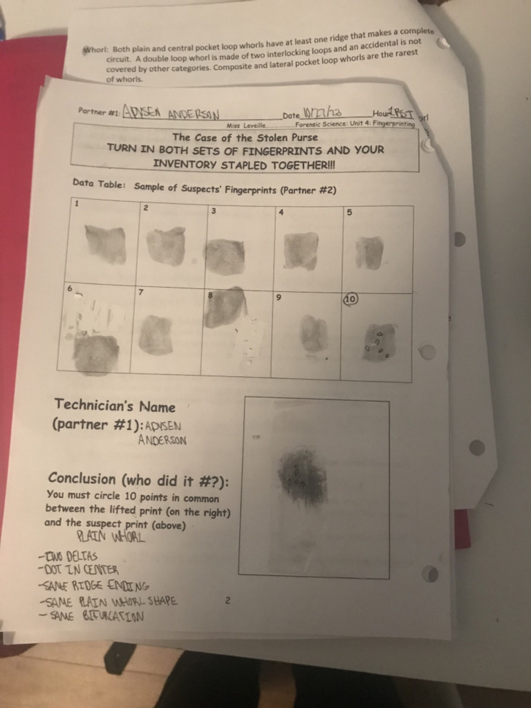 Fingerprint Lab | PDF
