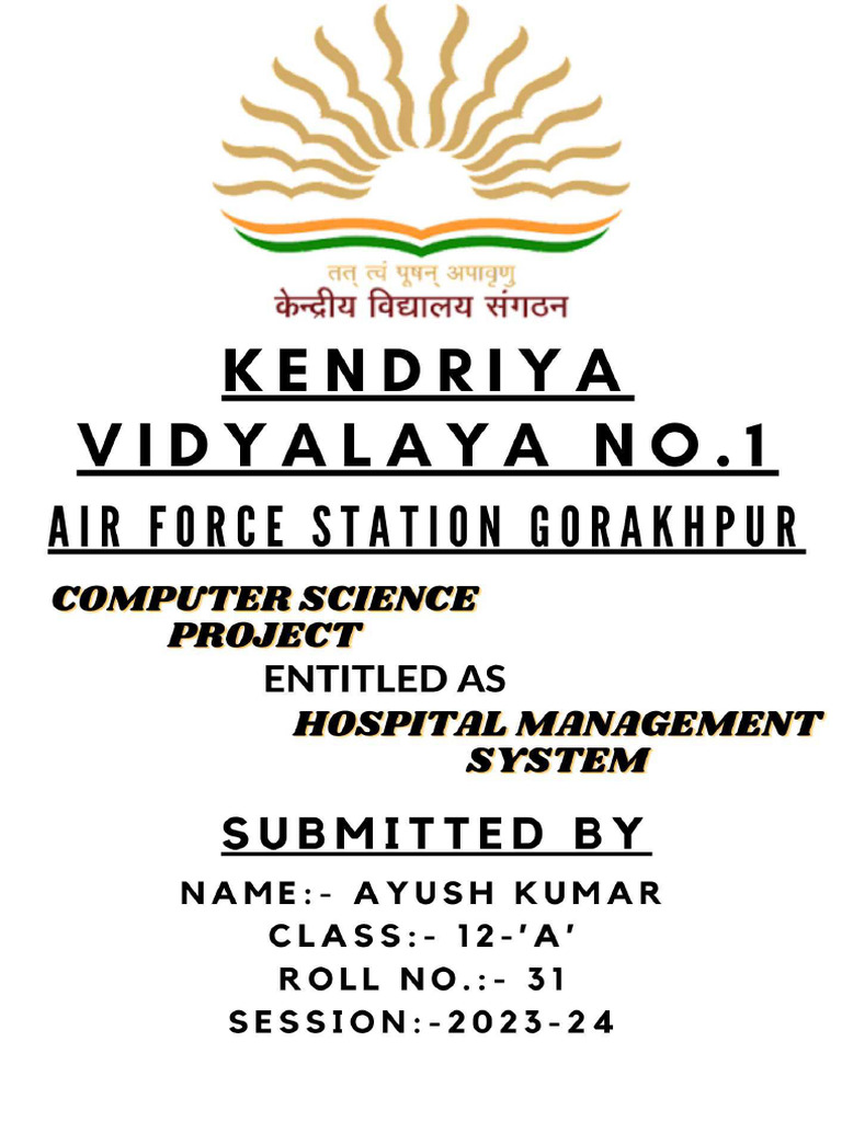 Ayush Kumar Computer Science Project | PDF