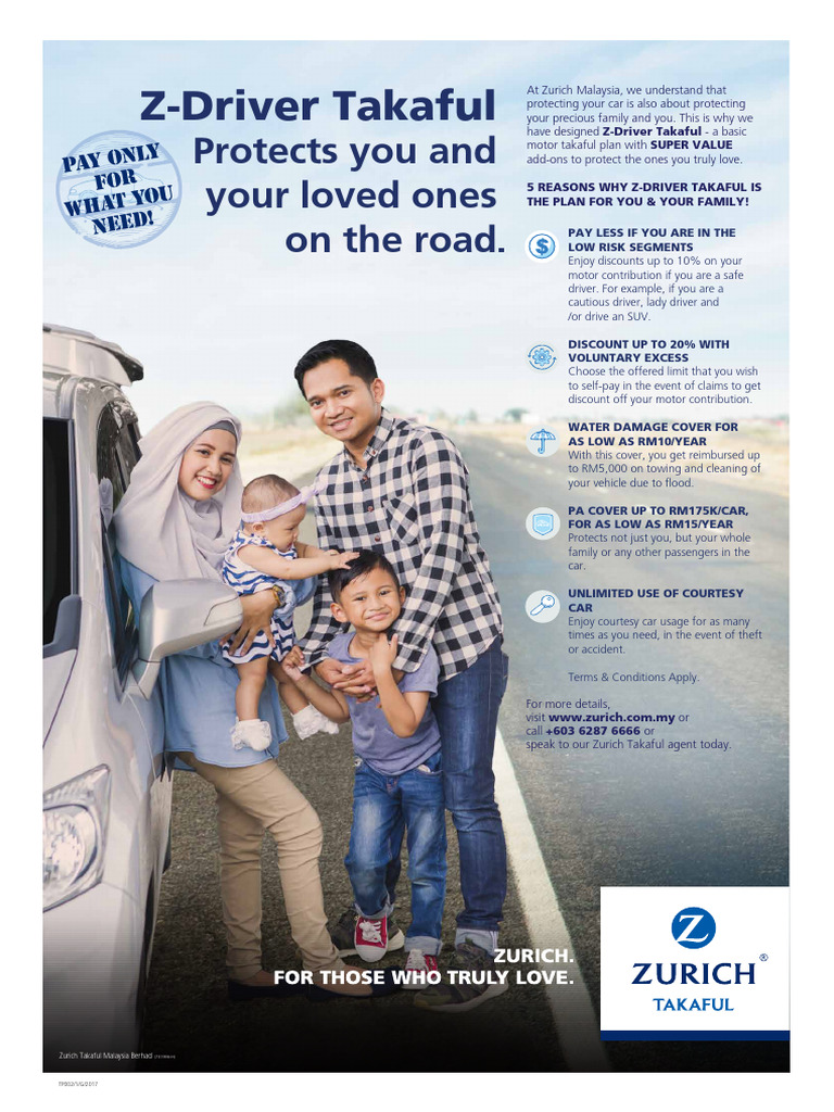 Z-Driver Takaful: Family Motor Protection | PDF | Wheeled Vehicles | Car