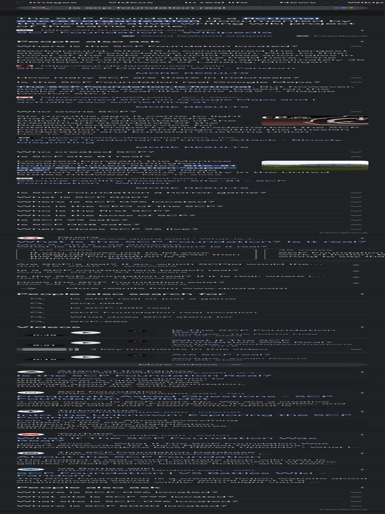 Is SCP Foundation Real - Google Search 2 | PDF