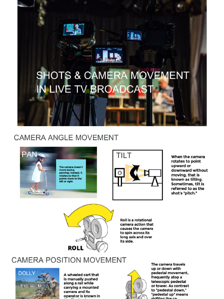 Shots Camera Movement in Live TV Broadcast | PDF