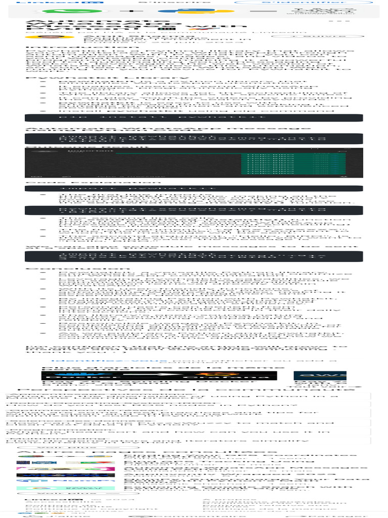 Automate WhatsApp Messages With Python! ?? | PDF