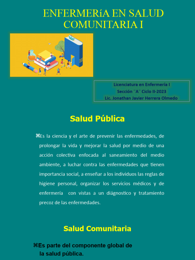 Tema #1 Cultura y Salud de La Comunidad Enfermeria en Salud Comunitaria I | PDF | Salud pública ...