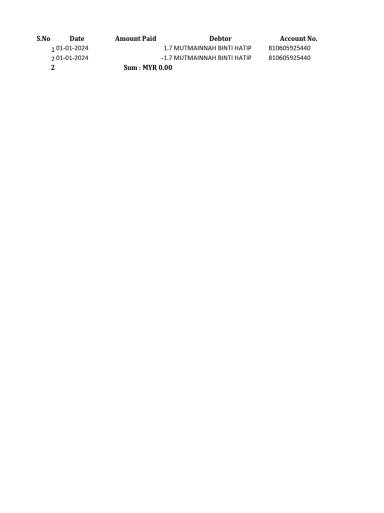 Daily Payment Report | PDF