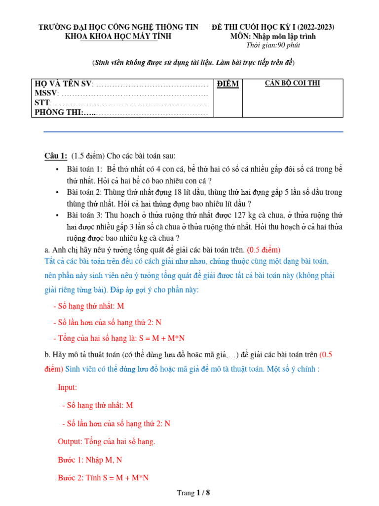 Dethi - CK.2023.De01 - DapAn | PDF