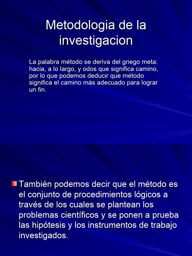 Metodologia de La Investigacion | PDF | Método científico | Razonamiento deductivo