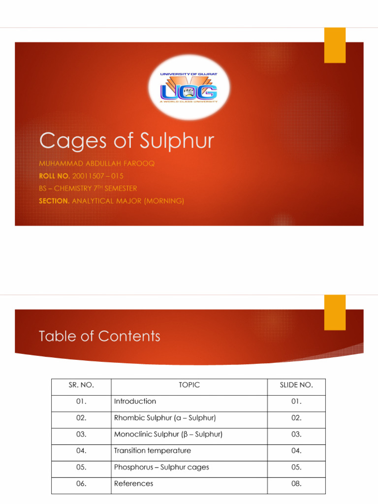 015 Cages of Sulphur | PDF