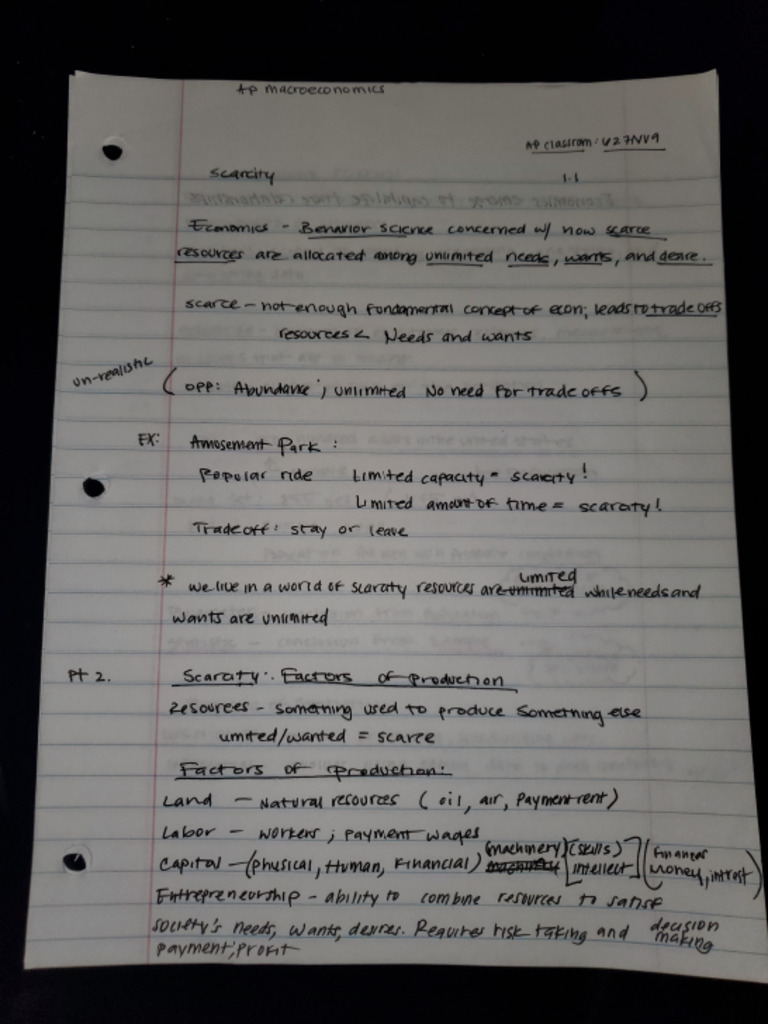 1.1 Notes Scarcity | PDF