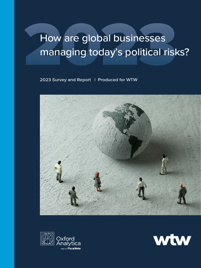 WTW 2023 Political Risk Survey Report | PDF | Risk | Insurance