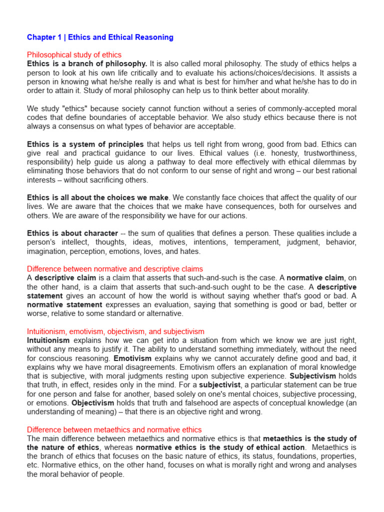 Understanding Ethics and Moral Philosophy | PDF | Objectivity ...