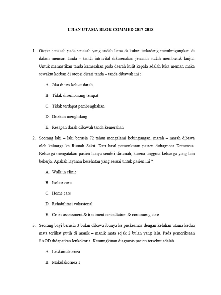 Uu Commed Femur 2 | PDF | Sains & Matematika