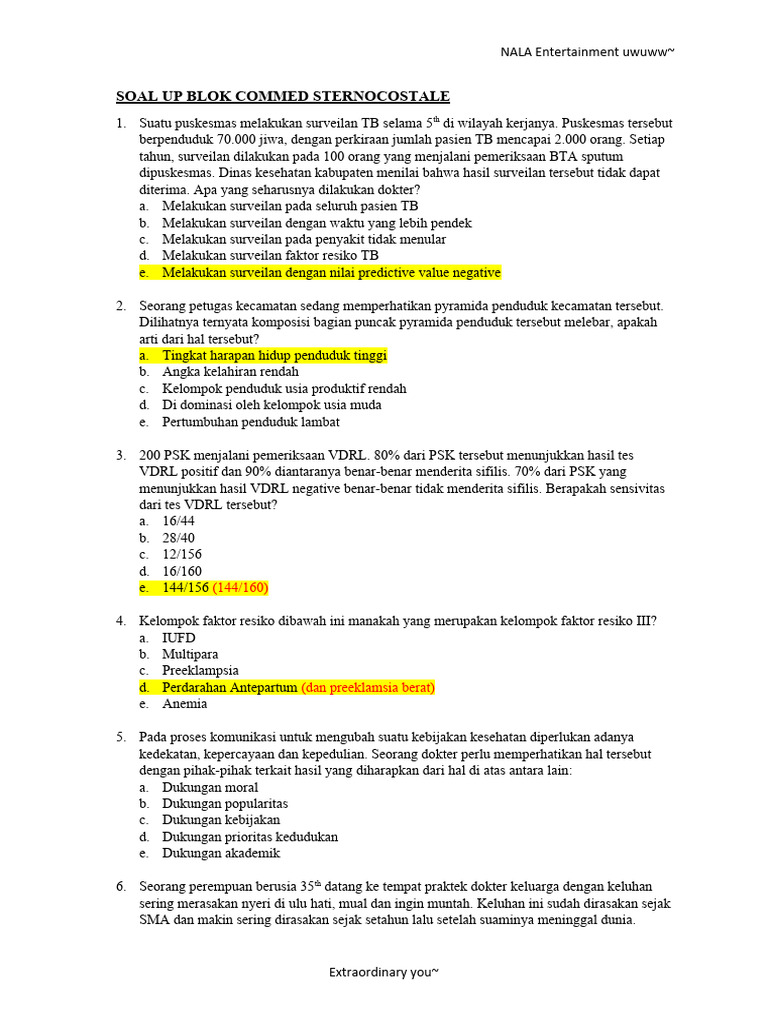 Blok Commed Sternocostale | PDF