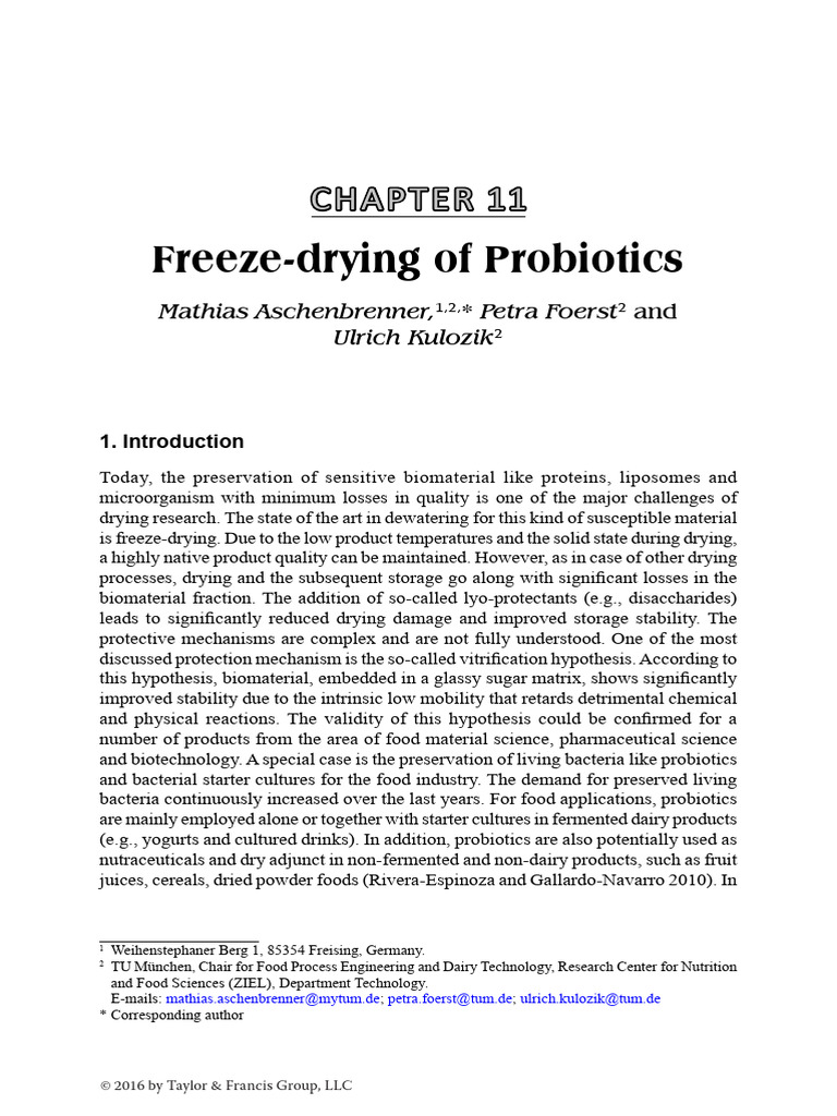 Advances in Probiotic Technology | PDF | Crystallization | Freezing