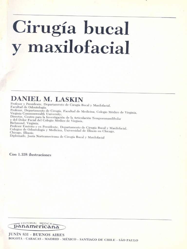 Cirugia Bucal y Maxilofacial Laskin | PDF
