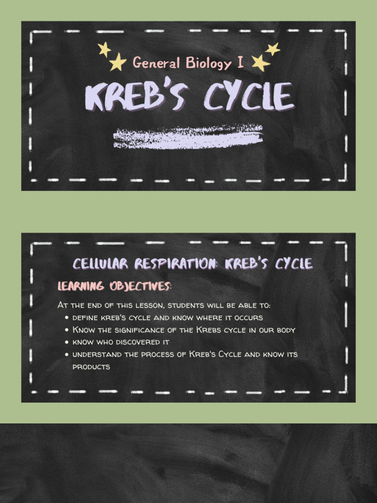 Kreb's Cycle | PDF | Diet & Nutrition | Citric Acid Cycle