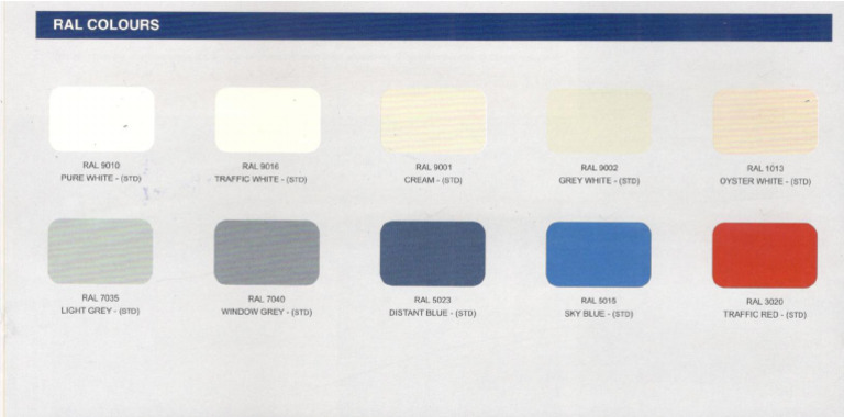 RAL Colours - Colour Shades | PDF