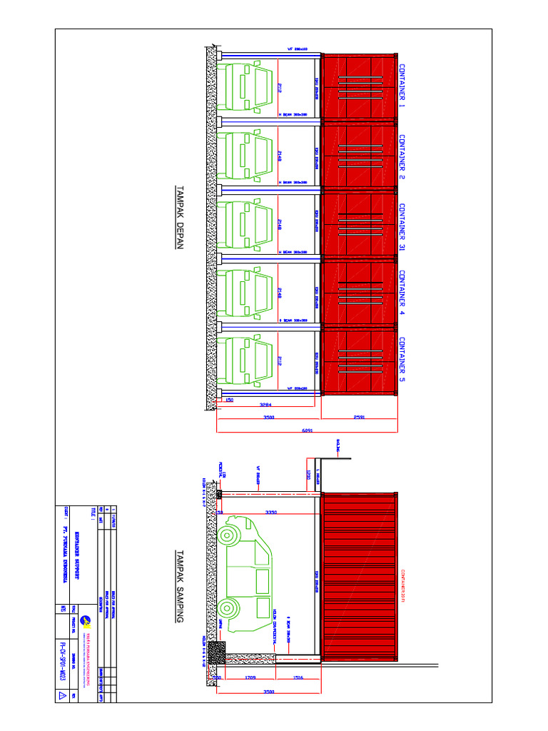 Kontainer Purnama r2.Dwg Model | PDF