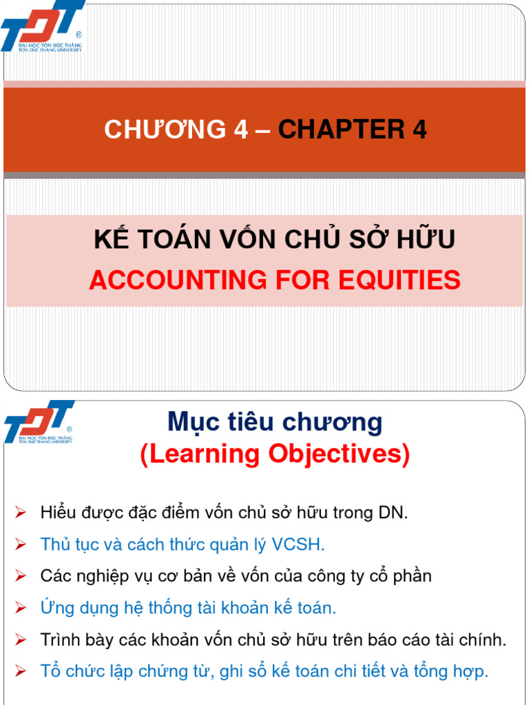 2022.2023 - 4. KTTC 2 - Chuong 4 - KT VCSH | PDF