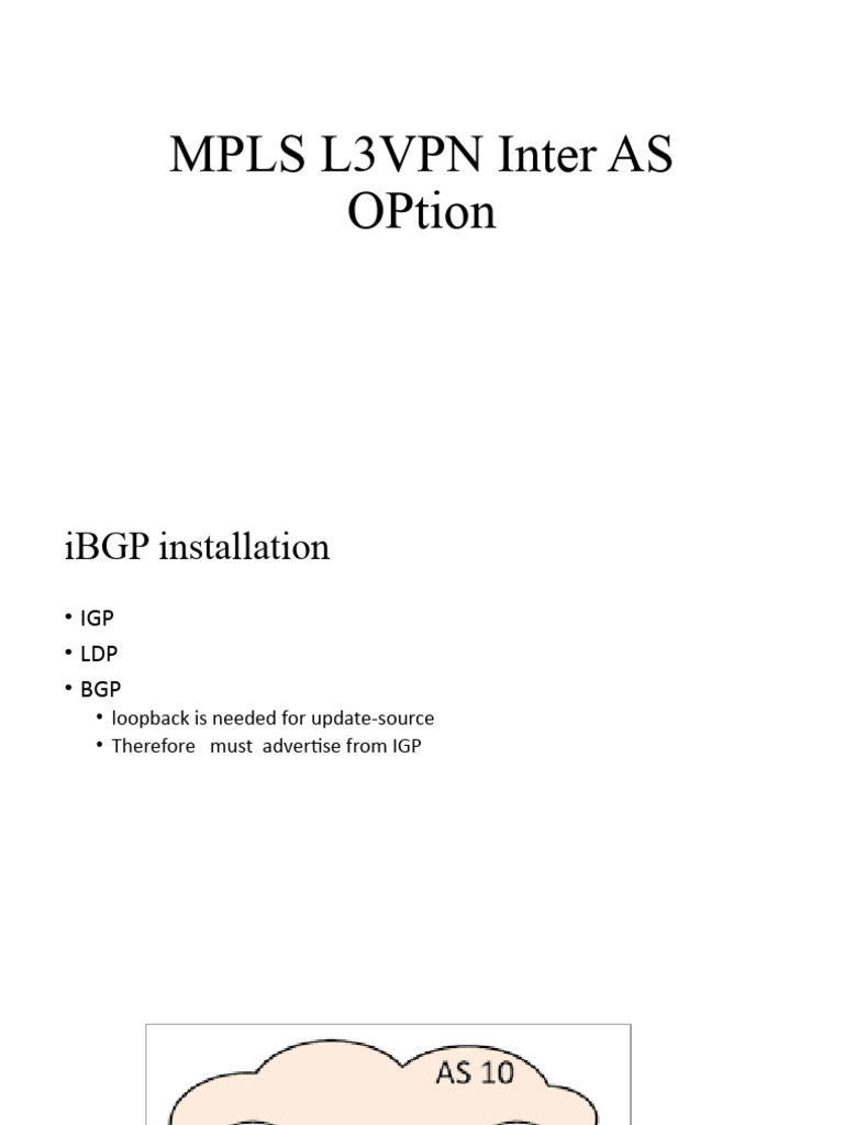 Mpls l3vpn Option A B C Ios | PDF | Service Industries | Computer Architecture