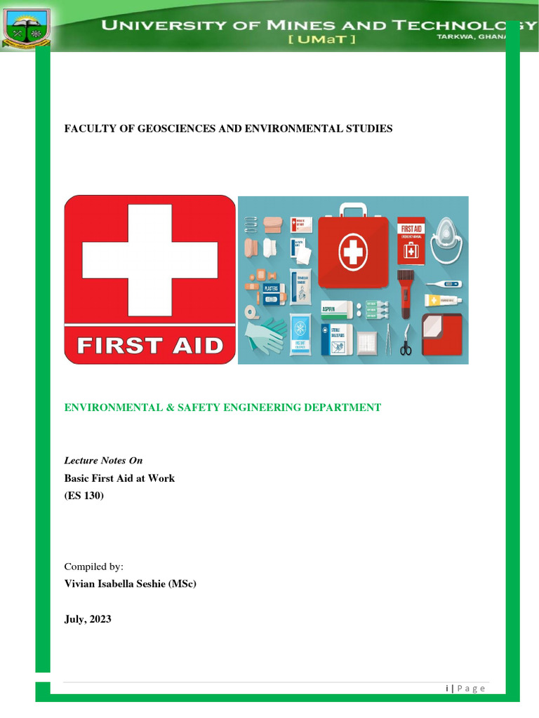 Basic First Aid Note 2023 | PDF | First Aid | Cardiopulmonary Resuscitation