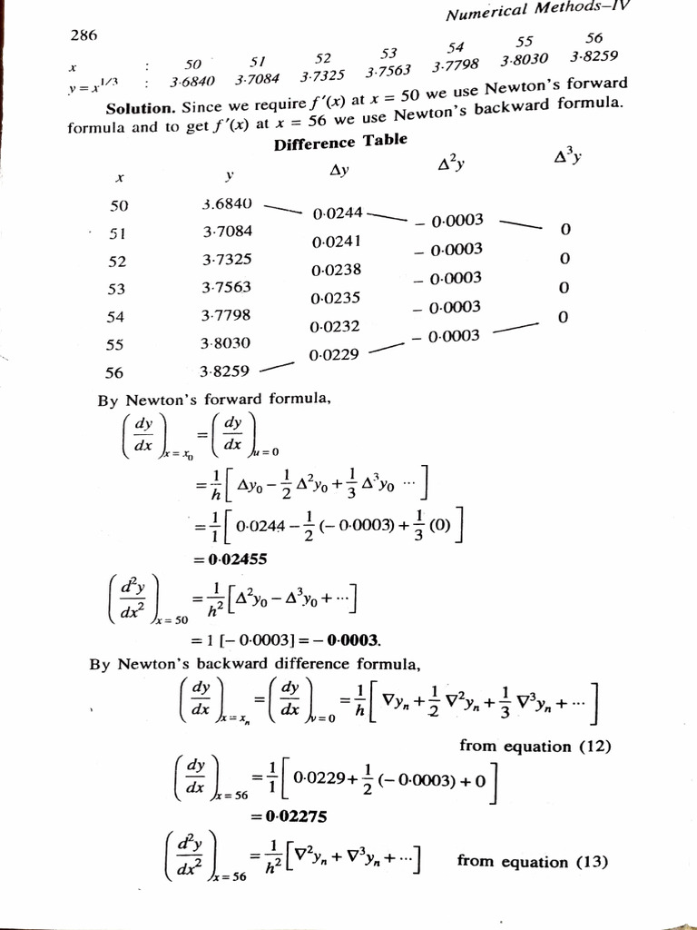 Numerical Differentiation and Integration | PDF | Integral | Finite Difference