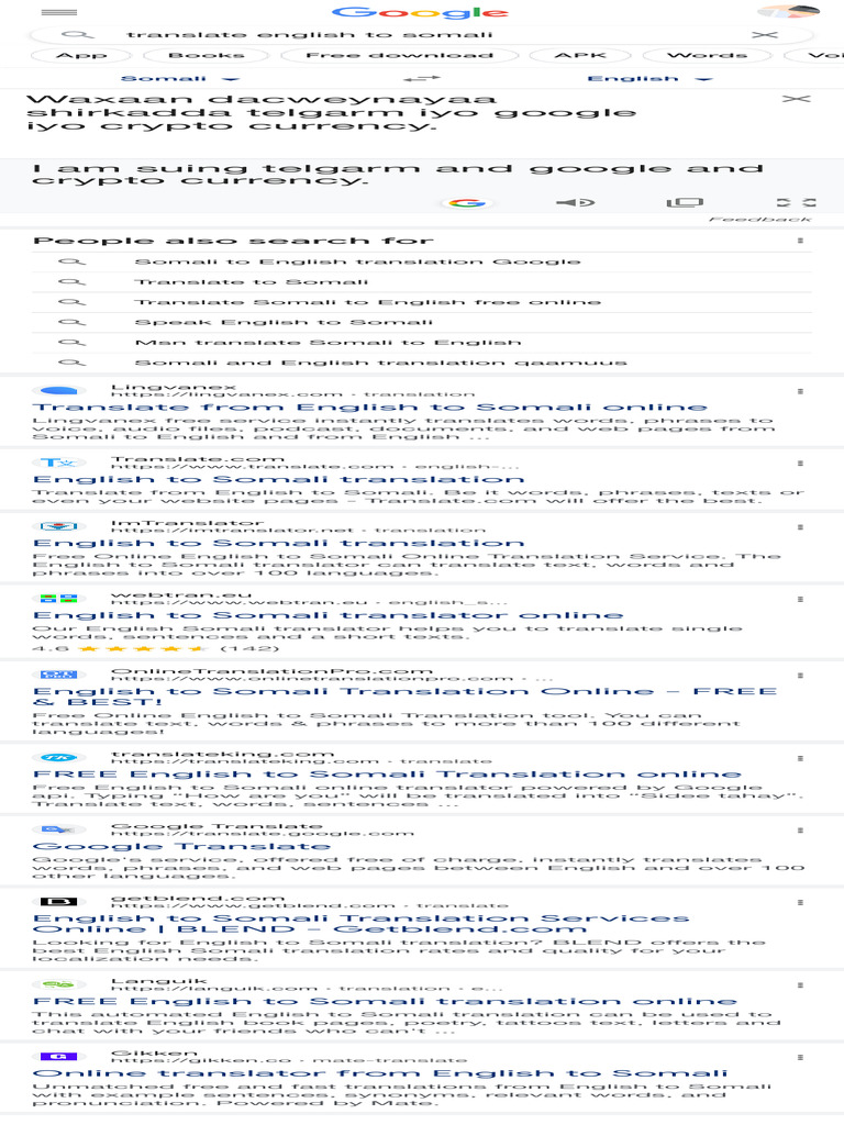 English-Somali Translation Resources | PDF | Translations | English ...