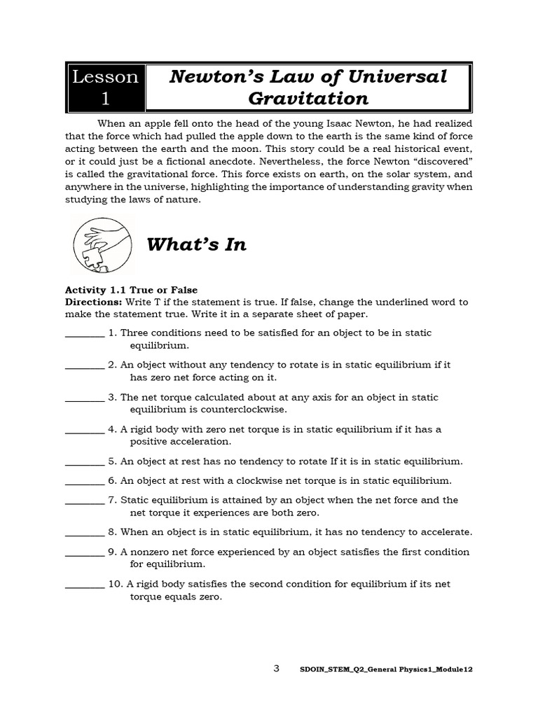 Physics: Universal Gravitation Basics | PDF | Gravity | Mass