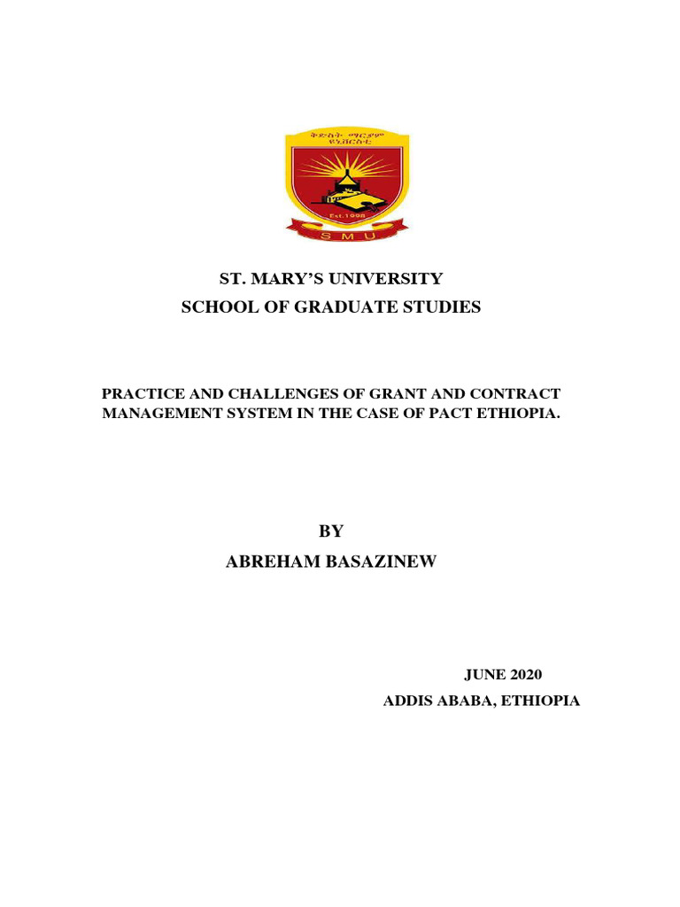 Final Thesis - Abreham Basazinew REVISED For Print. | PDF | Non Governmental Organization ...