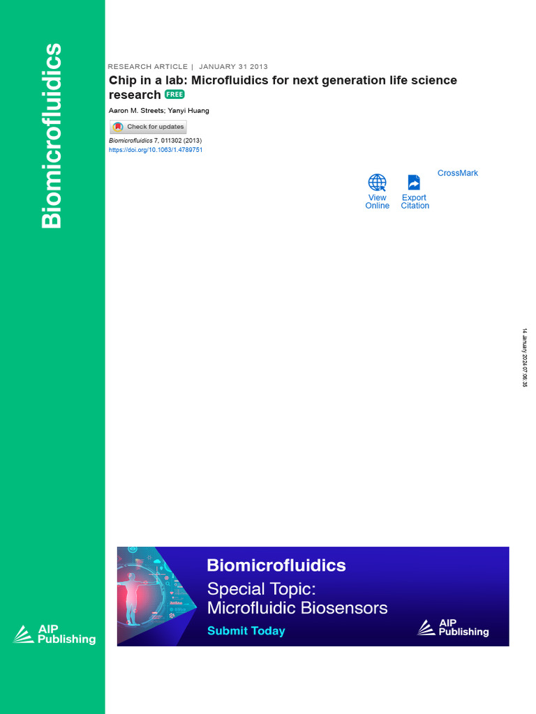 1 Online | PDF | Microfluidics | Dna Sequencing
