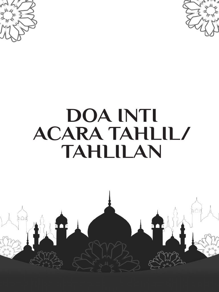Doa Acara Tahlilan (Doa Tahlil) | PDF