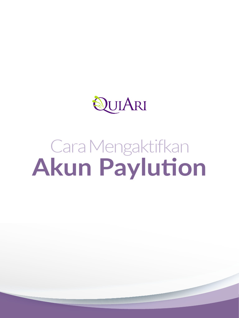 Cara Mengaktifkan Paylution | PDF