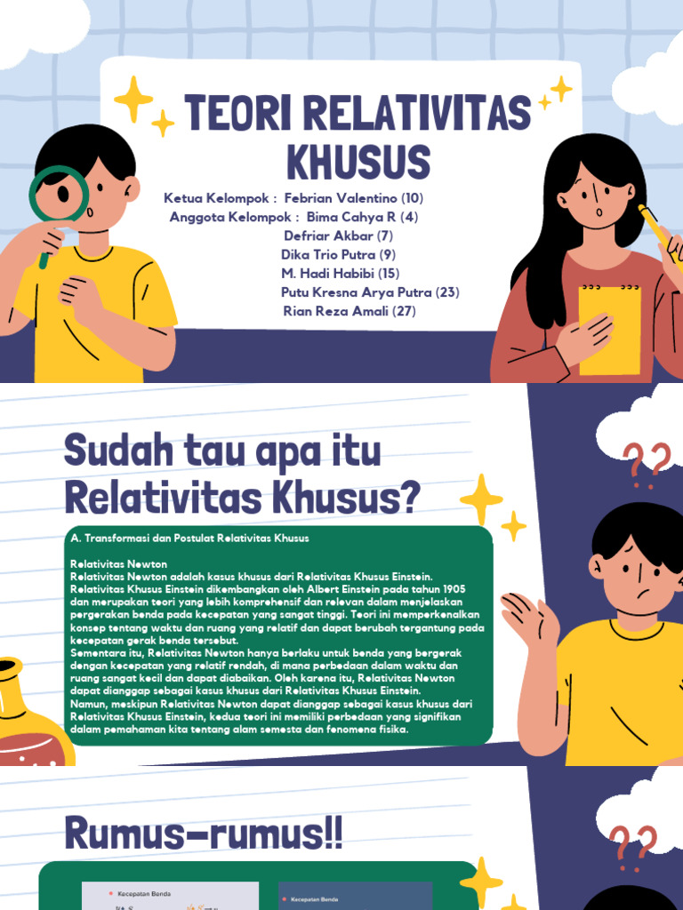 Teori Relativitas Khusus Kelompok 1 | PDF