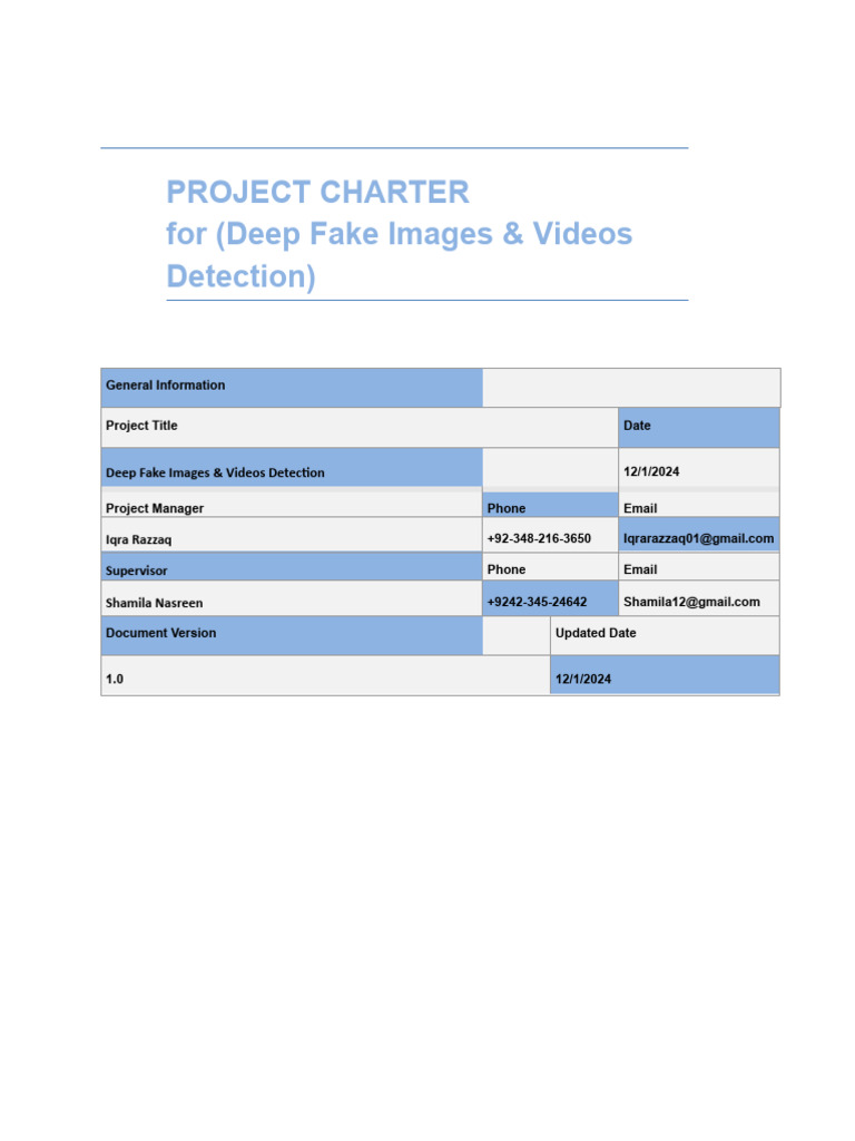 Deep Fake Detection Project | PDF | Computer Vision | Software