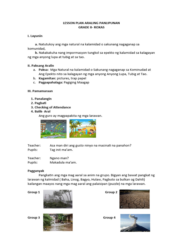 Araling Panlipunan Lesson Plan | PDF