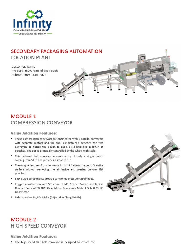 Technical Presentation - Secondary Packaging Automation Rev1 | PDF ...
