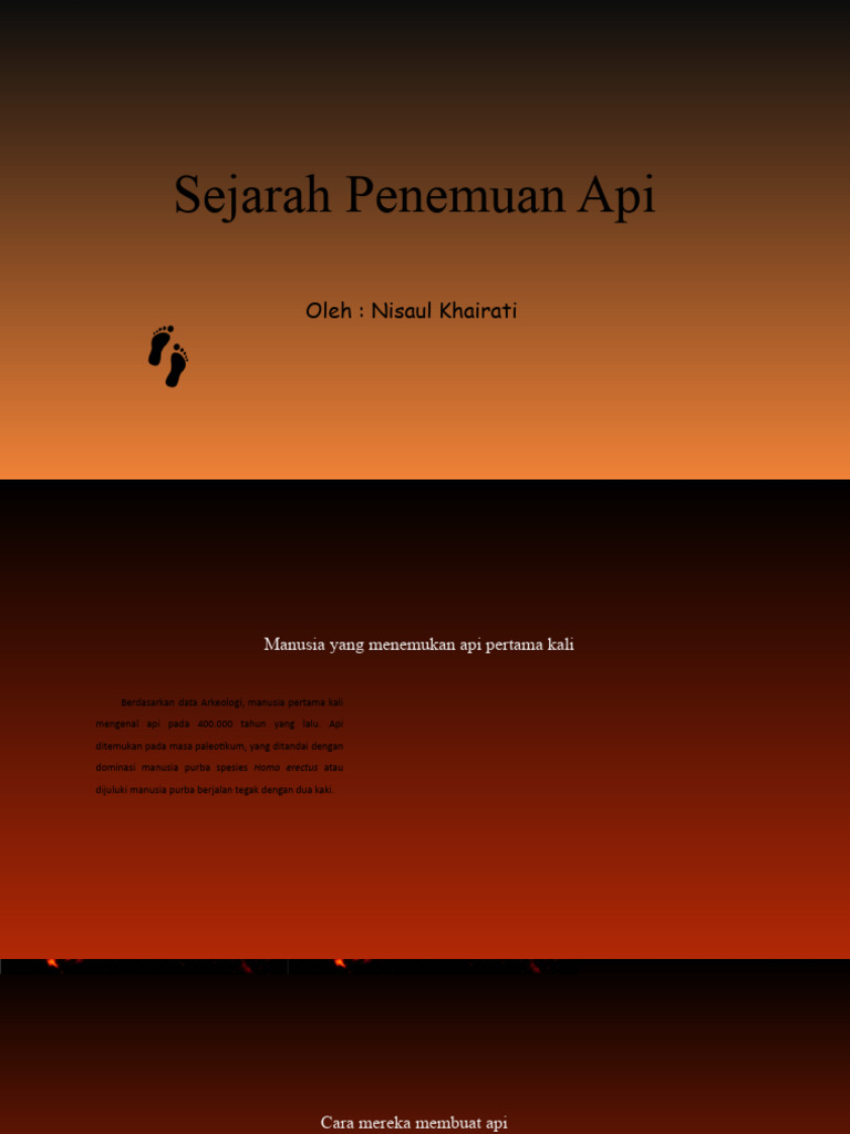 Sejarah Penemuan Api | PDF